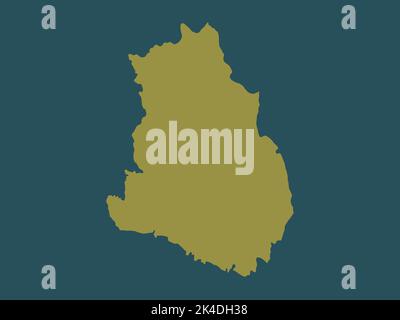 Maekel, region of Eritrea. Solid color shape. Locations and names of ...