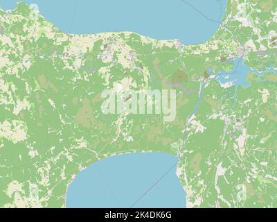 Ida-Viru, county of Estonia. Open Street Map. Locations and names of ...