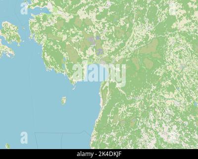 Parnu, county of Estonia. Open Street Map. Locations and names of major ...