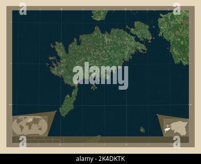 Saare, county of Estonia. High resolution satellite map Stock Photo - Alamy