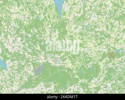 Valga, county of Estonia. Open Street Map. Locations of major cities of ...