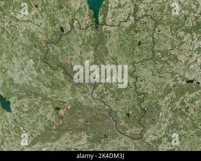 Valga, county of Estonia. High resolution satellite map. Locations and ...