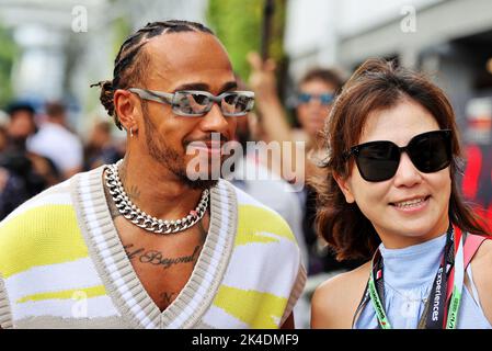 Singapore, Singapore. 02nd Oct, 2022. Lewis Hamilton (GBR) Mercedes AMG ...