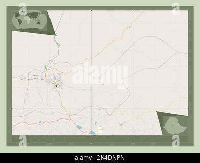 Dire Dawa, city of Ethiopia. Open Street Map Stock Photo - Alamy