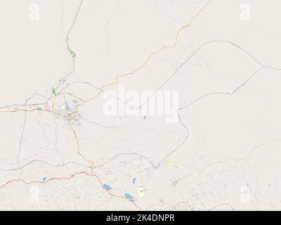 Dire Dawa, city of Ethiopia. Open Street Map. Locations of major cities ...