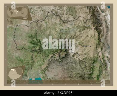 Tigray, state of Ethiopia. High resolution satellite map Stock Photo ...