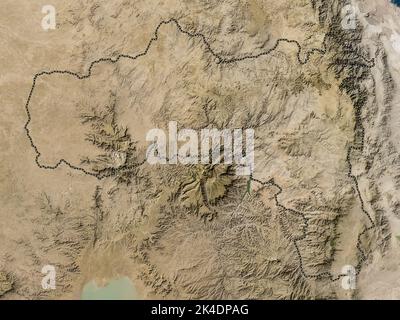 Tigray, state of Ethiopia. Low resolution satellite map. Corner ...