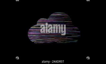 Meta Cloud, 3D illustration, symbol of cloud technology in modern ...