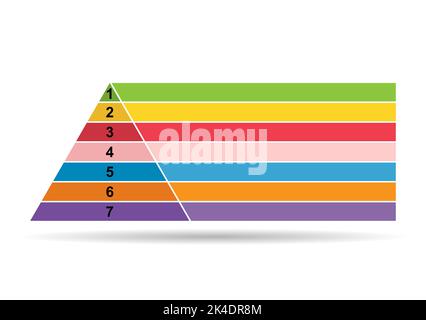Pyramid infographic chart layout shadow, info modern concept step ...
