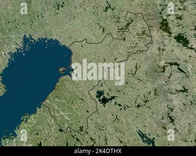 Northern Ostrobothnia, region of Finland. High resolution satellite map ...