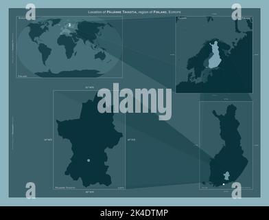 territory of Paijanne Tavastia region on map of administrative ...