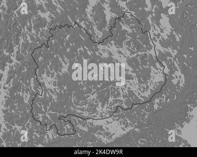 Southern Savonia, region of Finland. Elevation map colored in wiki ...