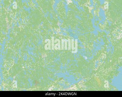 Southern Savonia, region of Finland. Open Street Map. Locations and ...