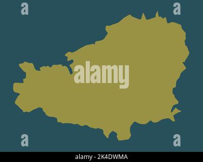 Tavastia Proper, region of Finland. Solid color shape. Locations of ...