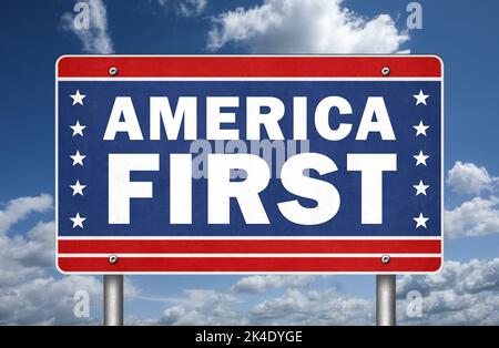 America First - political strategy Stock Photo - Alamy