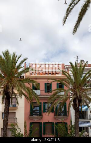 beachfront of Sitges, Spain Stock Photo - Alamy