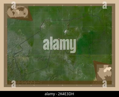 Ogooue-Ivindo, province of Gabon. Low resolution satellite map Stock ...