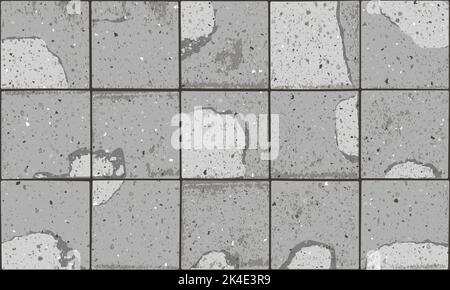 Pavement with square textured bricks seamless pattern Stock Vector Image & Art - Alamy