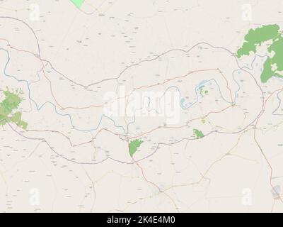 Upper River, division of Gambia. Open Street Map. Locations and names ...