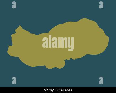 Shape of Upper River, division of Gambia, with its capital isolated on ...