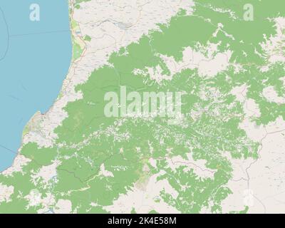 Ajaria, autonomous republic of Georgia. Open Street Map. Locations of ...