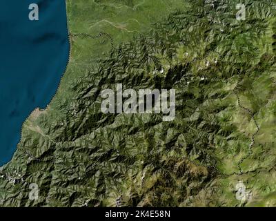 Ajaria, autonomous republic of Georgia. Low resolution satellite map ...