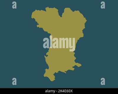 Mtskheta-Mtianeti, region of Georgia. Solid color shape. Locations and ...