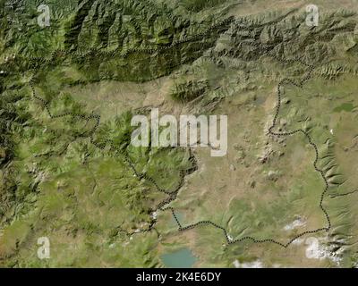 Samtskhe-Javakheti, region of Georgia. Low resolution satellite map ...
