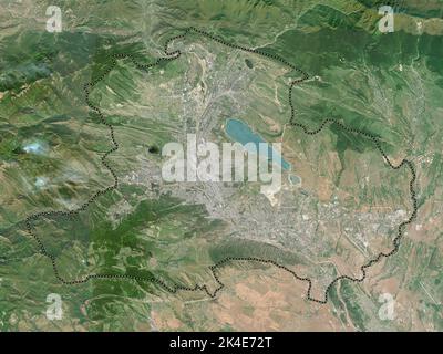 Tbilisi, independent city of Georgia. High resolution satellite map ...