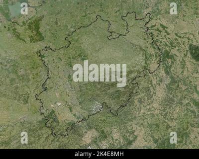 Nordrhein-Westfalen, state of Germany. Low resolution satellite map ...