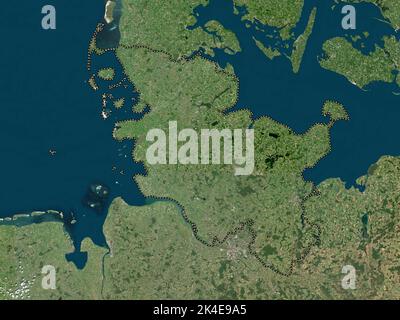 Schleswig-Holstein, state of Germany. High resolution satellite map ...