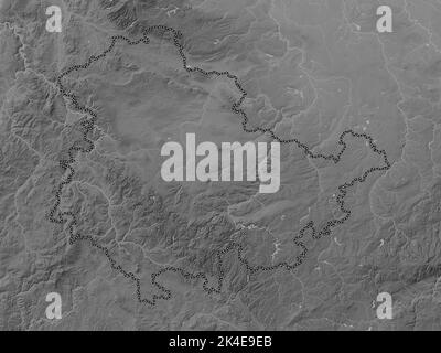 Thuringen, state of Germany. Elevation map colored in wiki style with ...