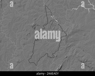 Bono, region of Ghana. Elevation map colored in wiki style with lakes ...