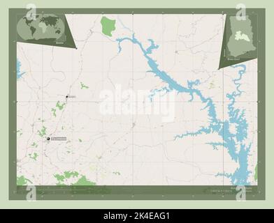 Bono, region of Ghana. Open Street Map Stock Photo - Alamy