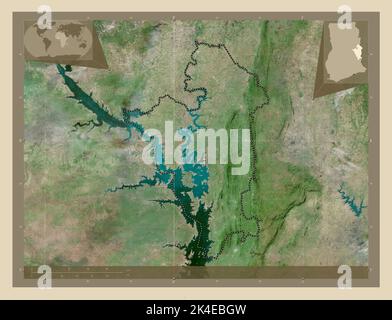 Oti, region of Ghana. High resolution satellite map Stock Photo - Alamy