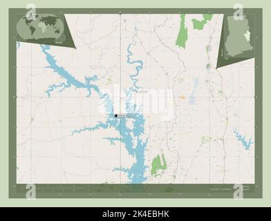Oti, region of Ghana. Open Street Map. Locations of major cities of the ...