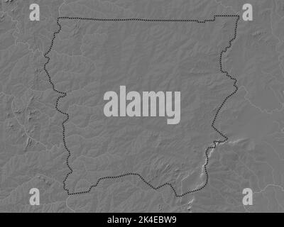 Upper West, region of Ghana. Elevation map colored in wiki style with ...