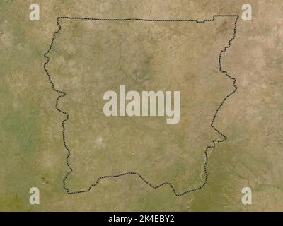 Upper West, region of Ghana. Low resolution satellite map. Locations of ...