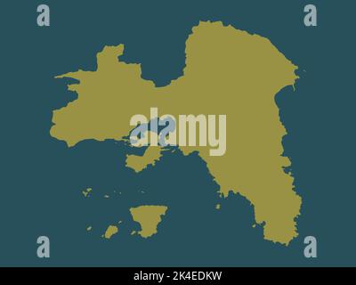 Athens, decentralized administration of Greece. Solid color shape ...