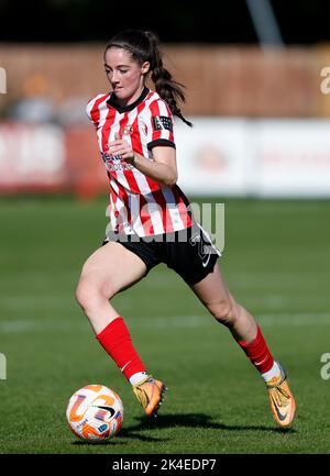 Neve Herron of Sunderland in action during the FA Women's Championship ...