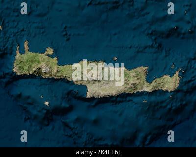 Crete, decentralized administration of Greece. High resolution ...