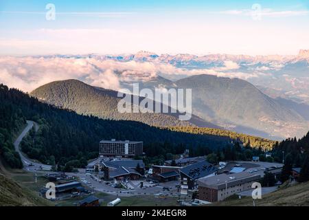 Summer mountain scenery in Chamrousse in the Alps, France Stock Photo ...