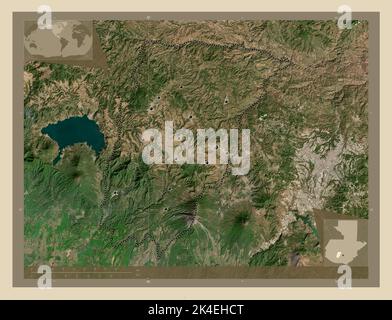 Chimaltenango, department of Guatemala. High resolution satellite map ...