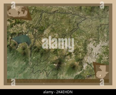 Chimaltenango, department of Guatemala. Low resolution satellite map ...