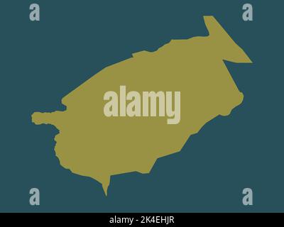 El Progreso, department of Guatemala. Solid color shape. Locations and ...