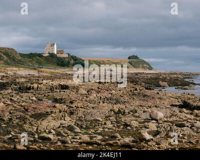 The restored Ballone Castle / Tarbat Castle in the Tarbat Peninsula ...