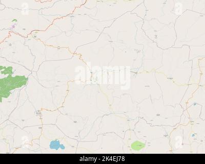 Jalapa, department of Guatemala. Open Street Map. Locations of major ...