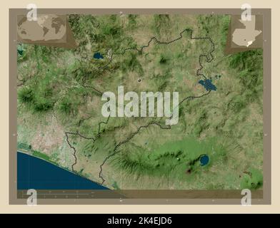 Jutiapa, department of Guatemala. High resolution satellite map ...