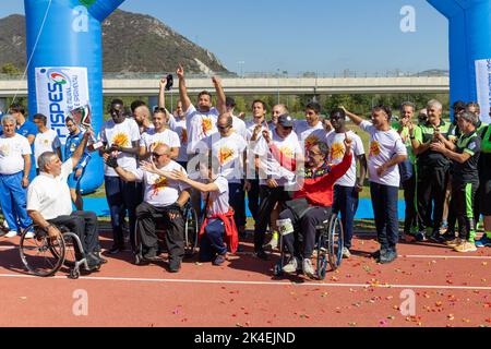 Brescia, Italy. 02nd Oct, 2022. Fabrizio Vallone during 5000m race ...