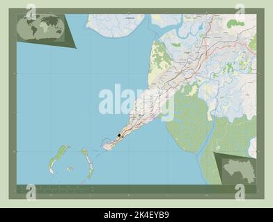Conakry, region of Guinea. Open Street Map Stock Photo - Alamy